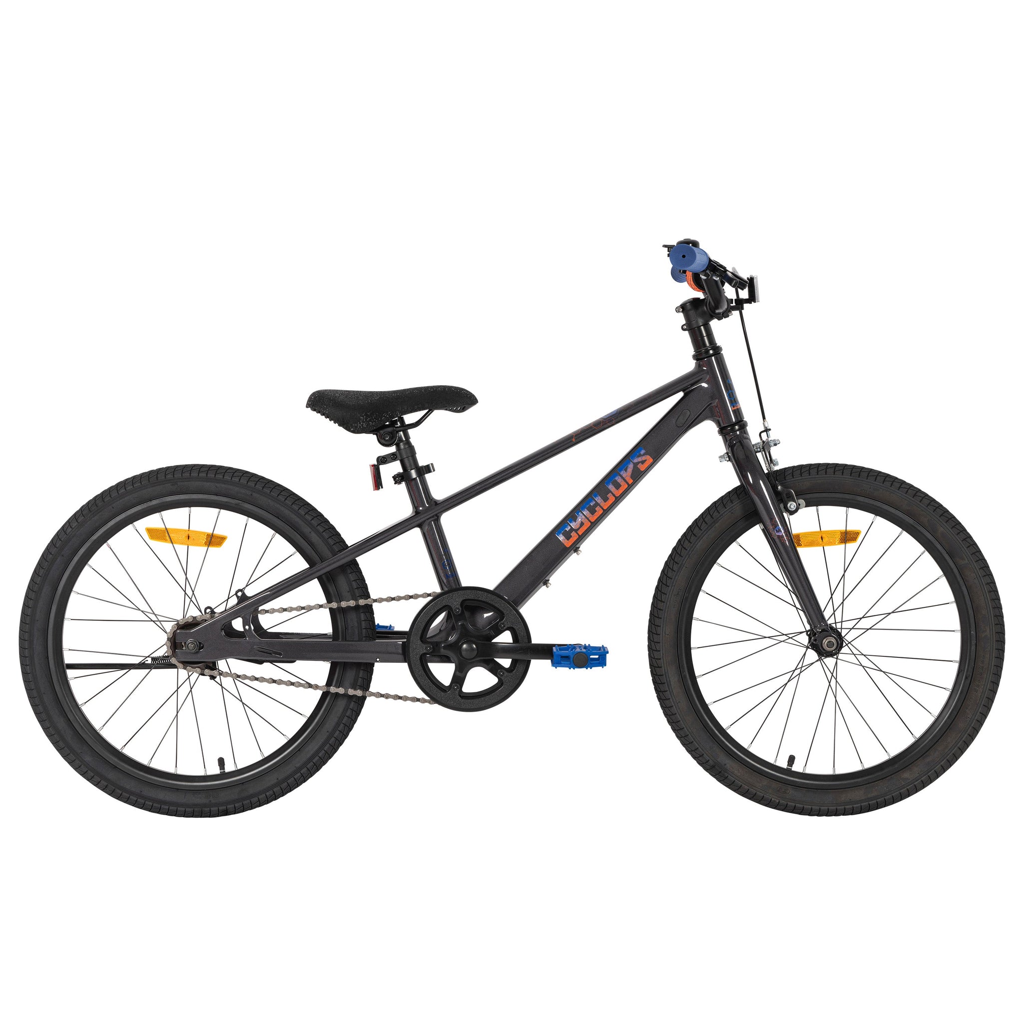 Cyclops 50cm Magnesium Kids Black/Blue Bike – Cyclops Australia