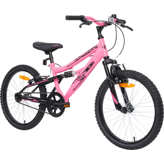 Cyclops 50cm Dual Suspension Pink Kids Bike – Cyclops Australia